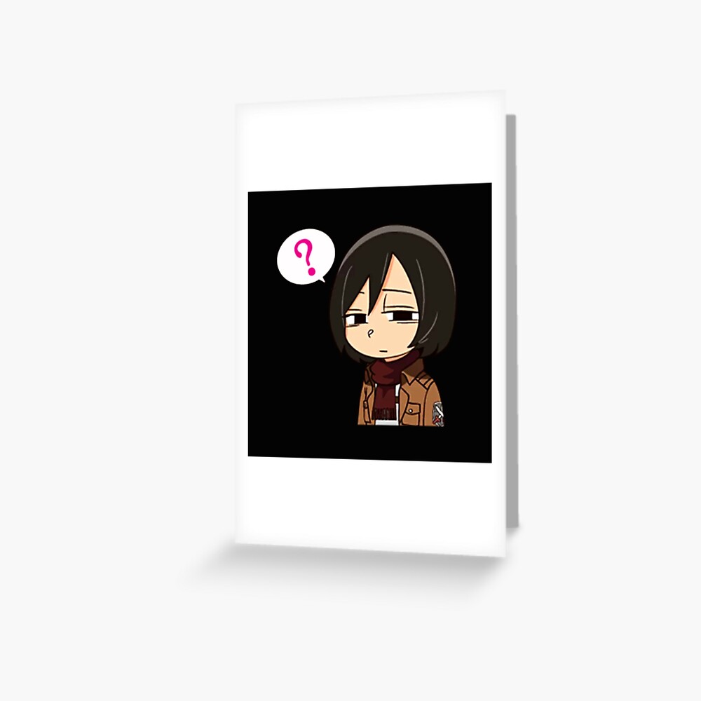 "Attack On Titan All, Cute AOT Anime Characters." Greeting Card for ...