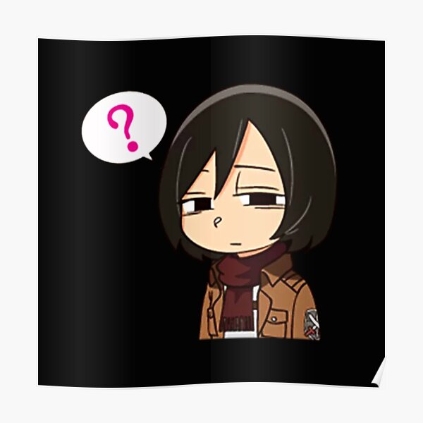 "Attack On Titan All, Cute AOT Anime Characters." Poster for Sale by ...