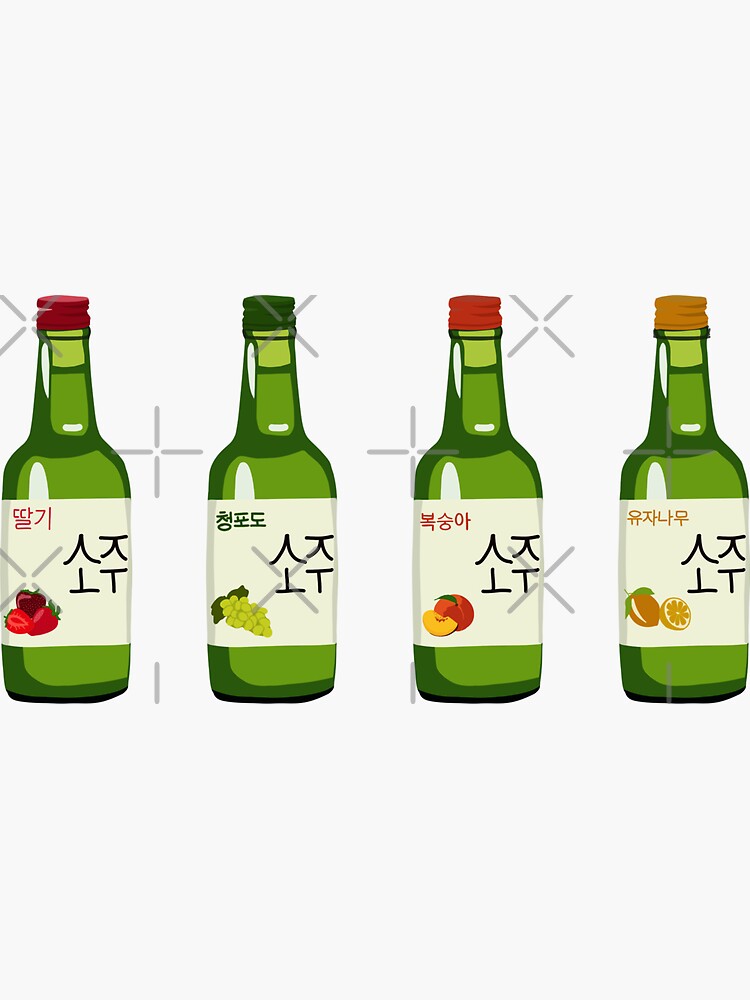 "Korean Soju Collection" Sticker for Sale by redbubblesireen | Redbubble