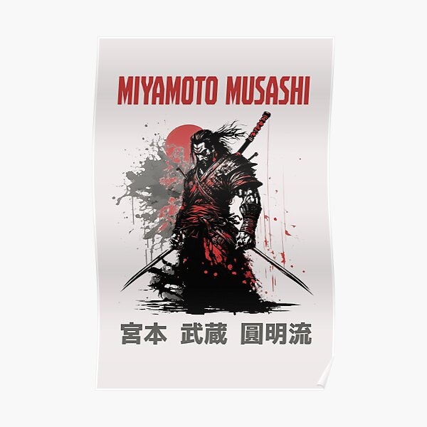 "Miyamoto Musashi" Poster for Sale by TheHistoryWorld | Redbubble