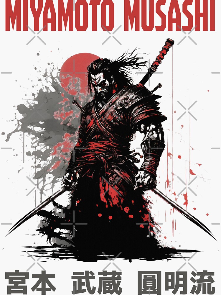 "Miyamoto Musashi" Sticker for Sale by History World | Redbubble