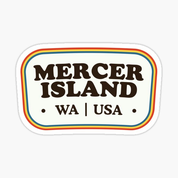"Mercer Island | Retro Badge" Sticker for Sale by retroready | Redbubble