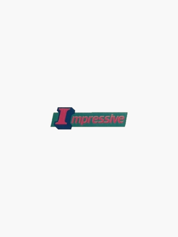 "Aesthetic Impressive" Sticker for Sale by Finny838 | Redbubble