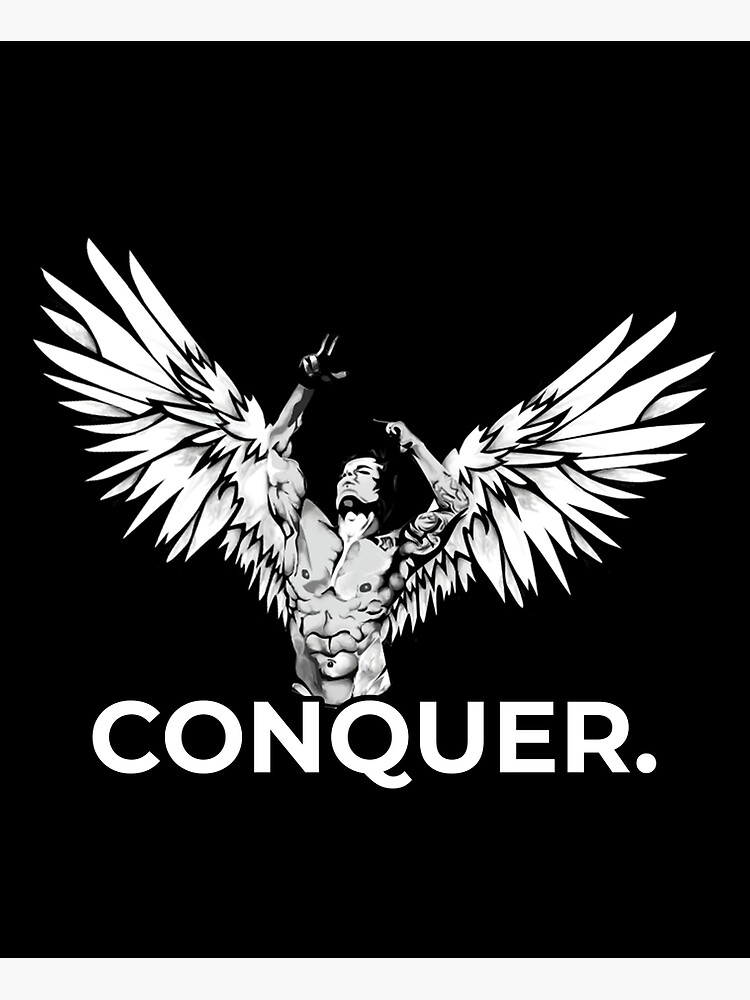 "Zyzz Conquer Motivational Gym Workout Design - Bodybuilding ...