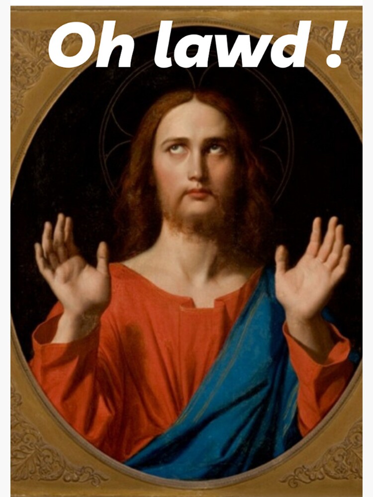 "Jesus Eye Roll Meme - Funny Meme Design ver. 2" Spiral Notebook for ...