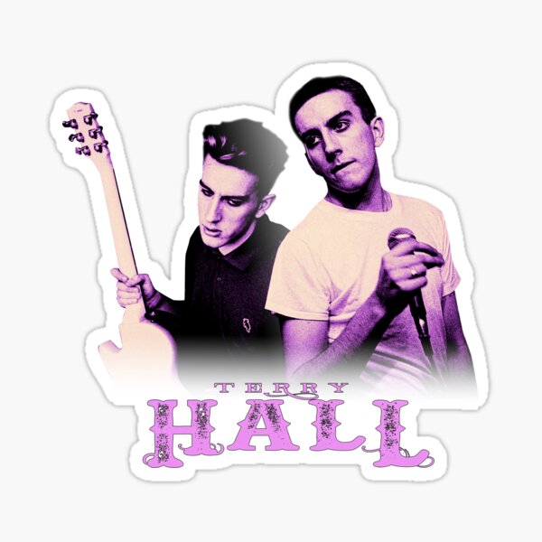 "terry hall black & purple art" Sticker for Sale by Minima-Art | Redbubble