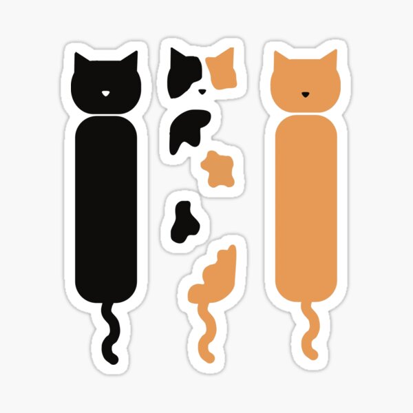 "cats" Sticker for Sale by Starly-Rowall | Redbubble