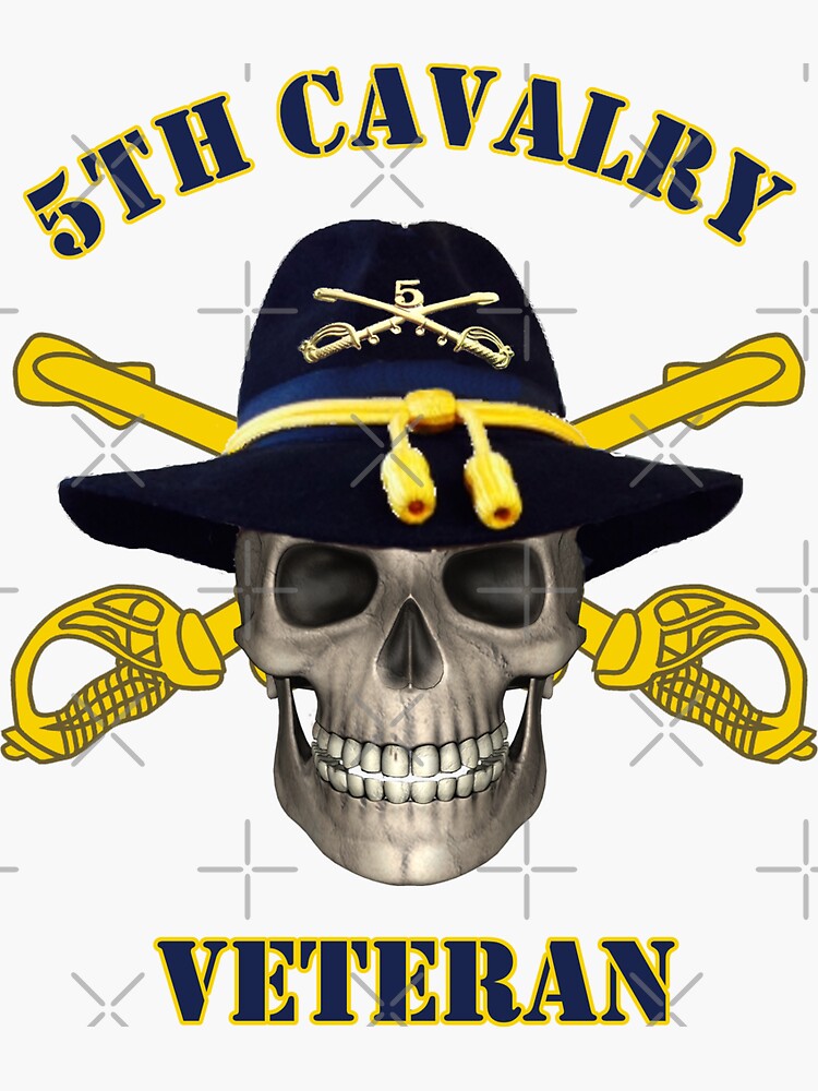 "5th Cavalry Regiment - Army Unit of Fifth Cavalry" Sticker for Sale by ...