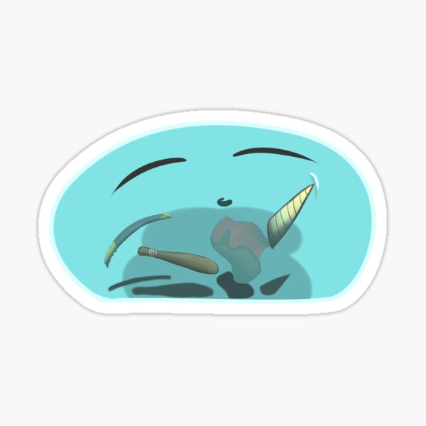 Gluttonous Slime Sticker For Sale By Towacat Redbubble