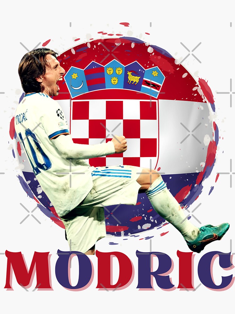 "Luka Modric Croatia" Sticker for Sale by Denel-Arts | Redbubble