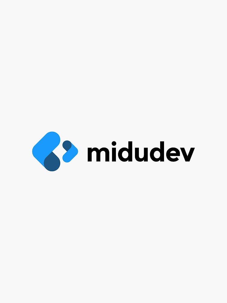 "Midudev Logo" Sticker by midu-dev | Redbubble