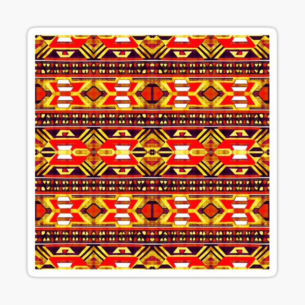 "Traditional Igorot-inspired tribal pattern. Ethnic Orange colors ...