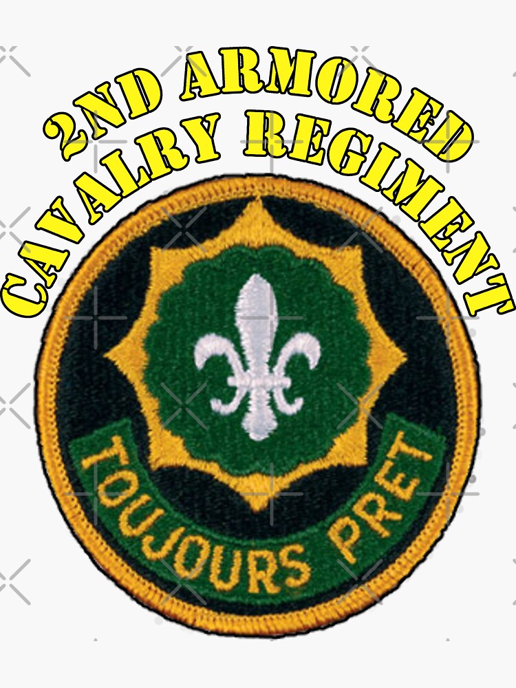 "2nd Armored Cavalry Regiment -2nd ACR vets" Sticker for Sale by tomgriffin1956 | Redbubble