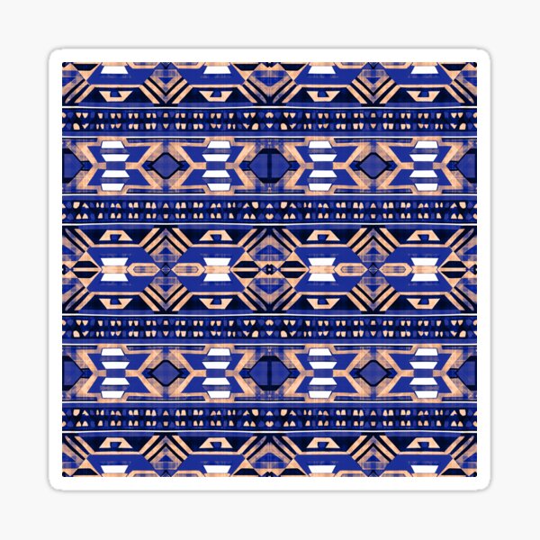 "Traditional Igorot-inspired tribal pattern. Ethnic Bluish colors ...