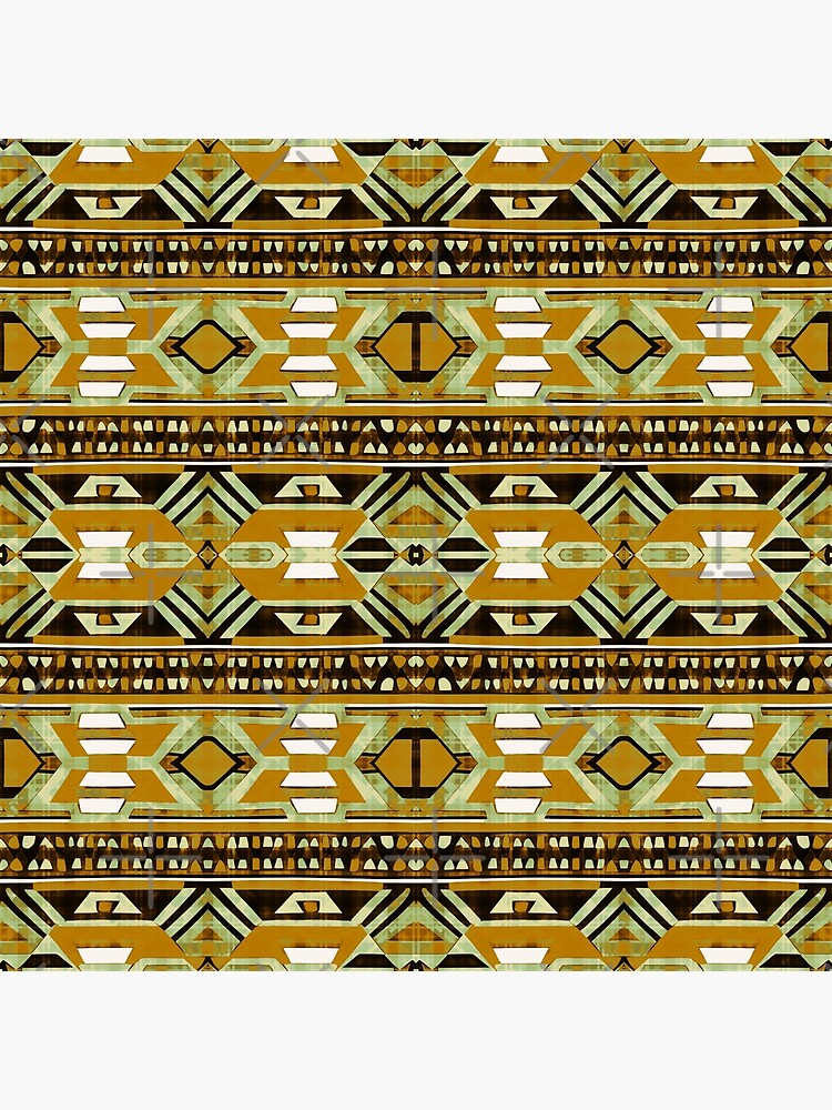 "Traditional Igorot-inspired tribal pattern. Ethnic Brown and earth ...