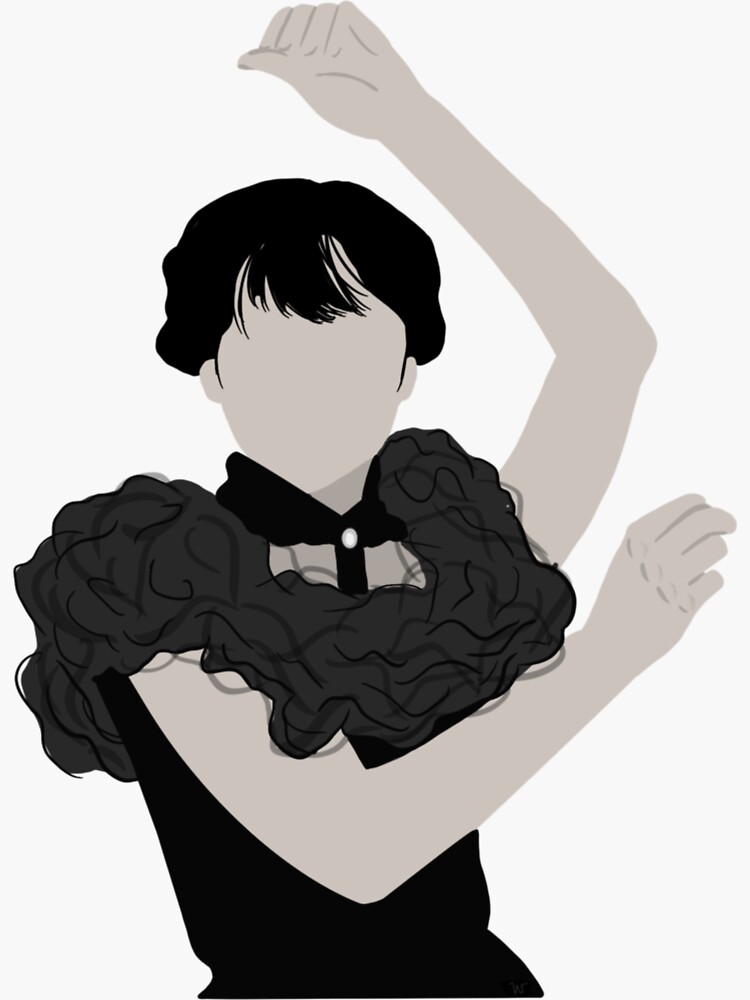 "Wednesday Addams prom dance" Sticker for Sale by THESILVERHORSE ...