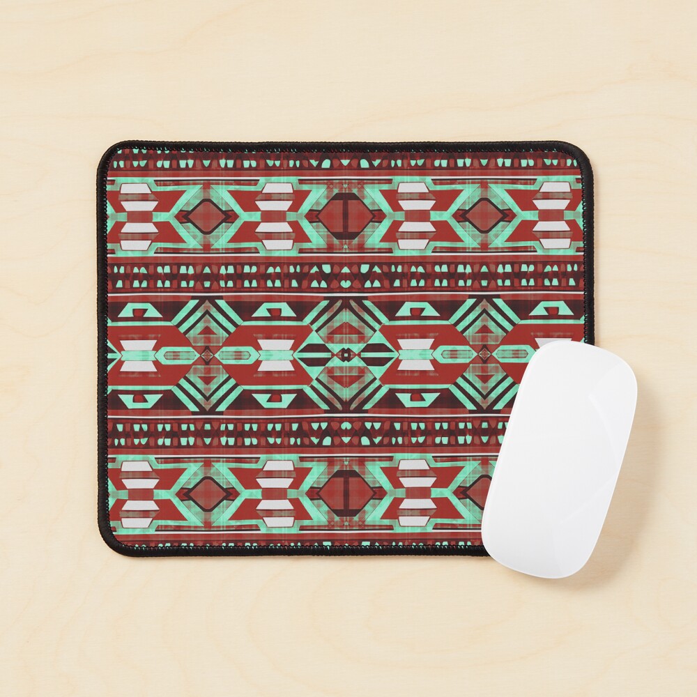 "Traditional Igorot-inspired tribal pattern. Ethnic Red and green ...