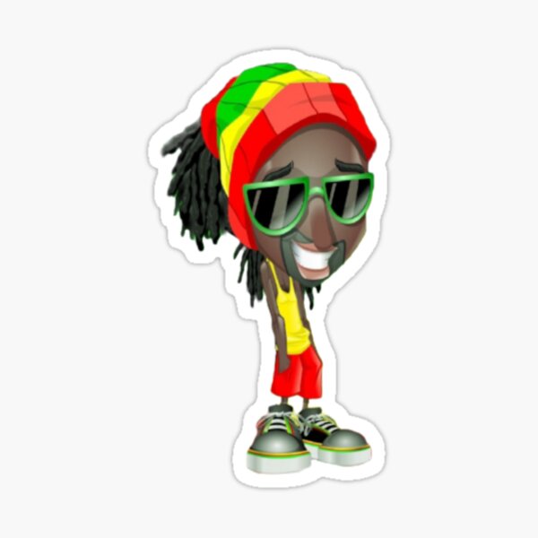 "Rastafarian " Sticker for Sale by Jenks942 | Redbubble