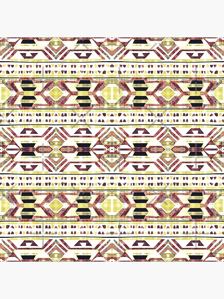 "Traditional Igorot-inspired tribal pattern. Ethnic White, yellow and ...