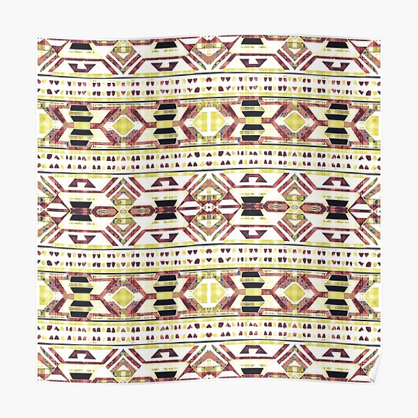 "Traditional Igorot-inspired tribal pattern. Ethnic White, yellow and ...