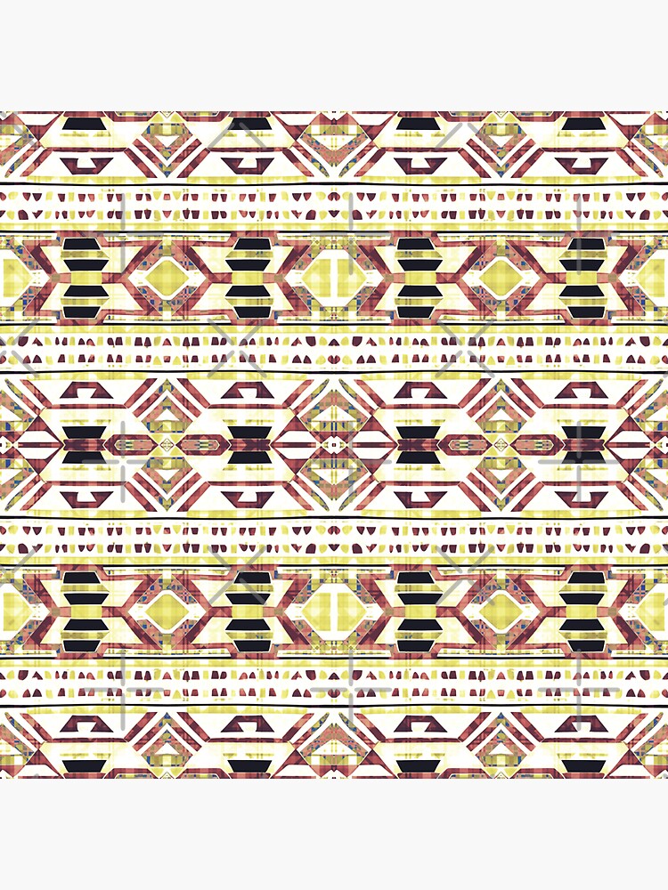"Traditional Igorot-inspired tribal pattern. Ethnic White, yellow and ...