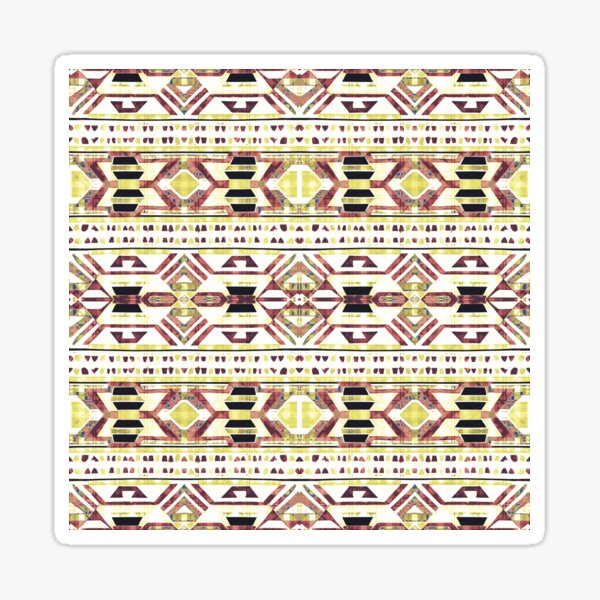 "Traditional Igorot-inspired tribal pattern. Ethnic White, yellow and ...
