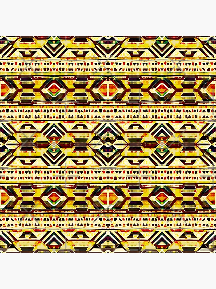 "Traditional Igorot-inspired tribal pattern. Ethnic Multi color" Poster ...