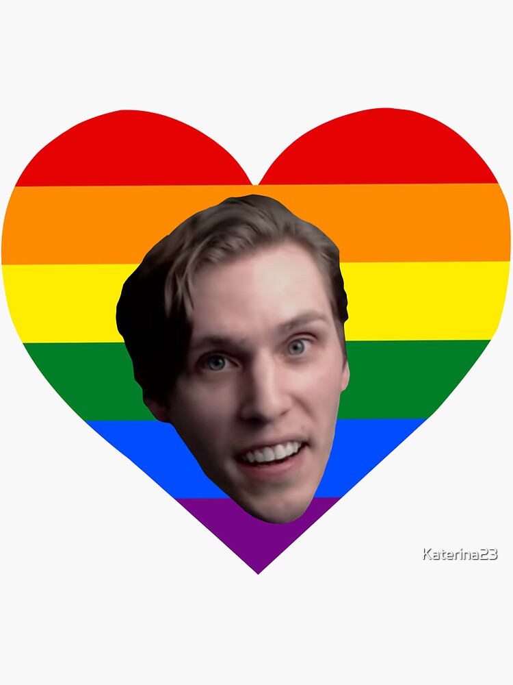 "Jerma-Heart shaped pride gay flag" Sticker for Sale by Katerina23 ...