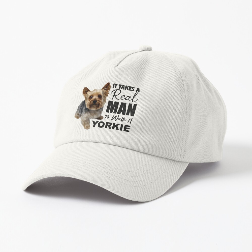 "It Takes A Real Man To Walk A Yorkie, Funny Yorkie Puppy Sayings ...