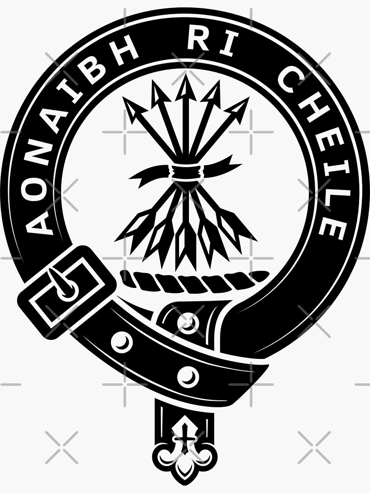 "Clan Cameron crest badge, Coat of arms." Sticker for Sale by ...