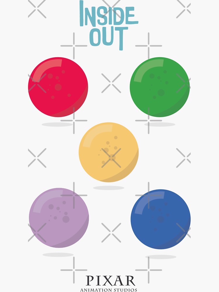 "Inside out, minimal movie poster, alternative 3D animated film ...