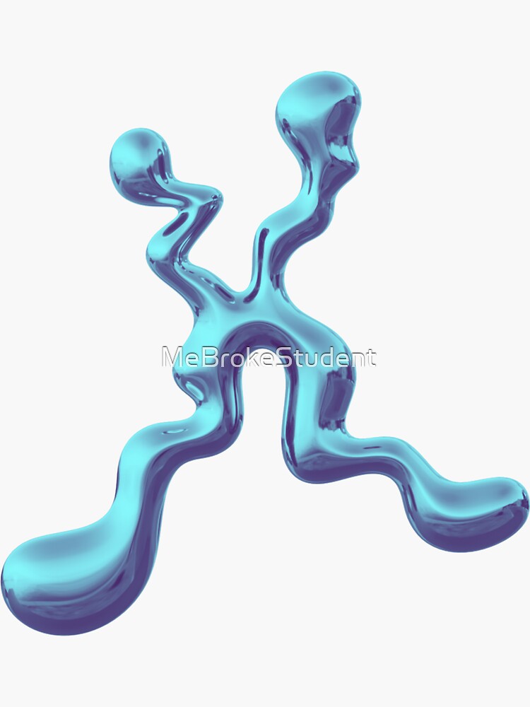 "MINT X LETTER CHROME DESIGN!" Sticker for Sale by MeBrokeStudent ...