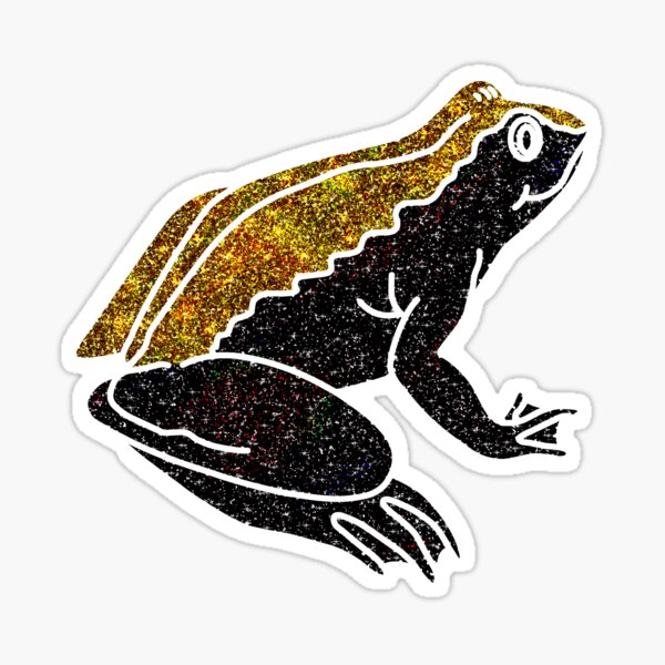 "Ancap Frog Faux Glitter" Sticker for Sale by AuntieVaxxer | Redbubble