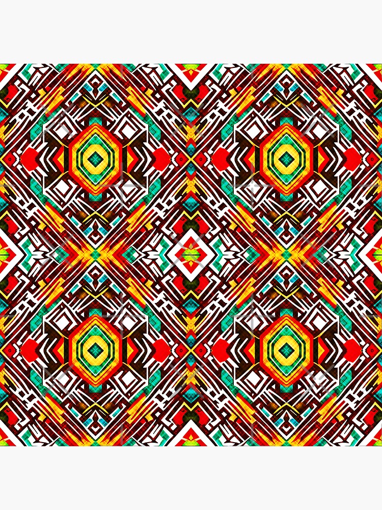 "Traditional Igorot-inspired tribal pattern. Ethnic Multi color ...