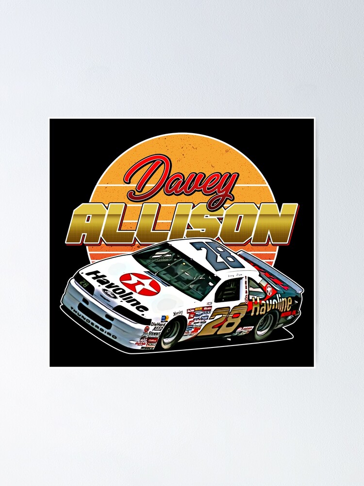 "Davey Allison Nascar retro 80s style" Poster for Sale by heatshop ...