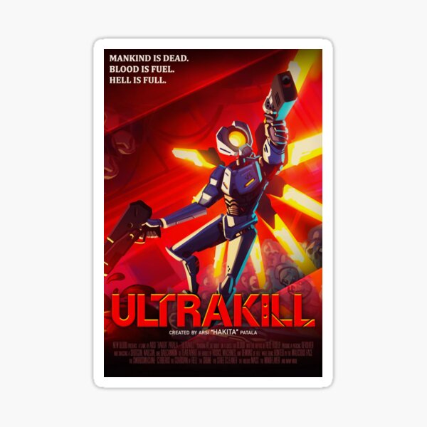 "Ultrakill Poster" Sticker for Sale by da-swag-shop | Redbubble