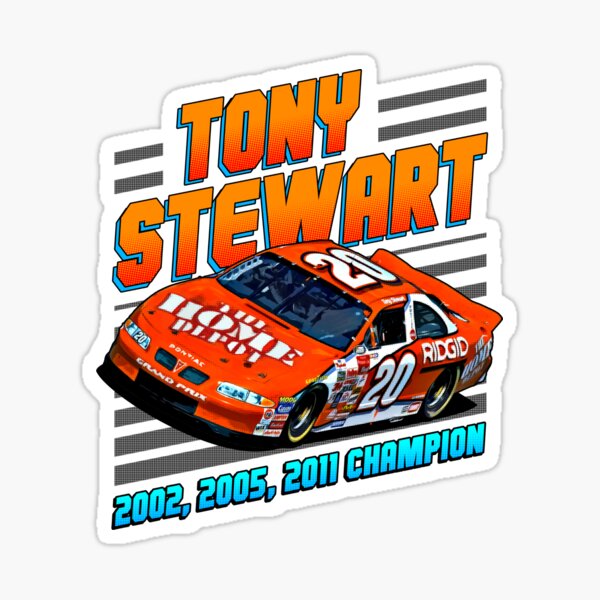 "Tony Stewart Nascar Champion retro style" Sticker for Sale by heatshop ...