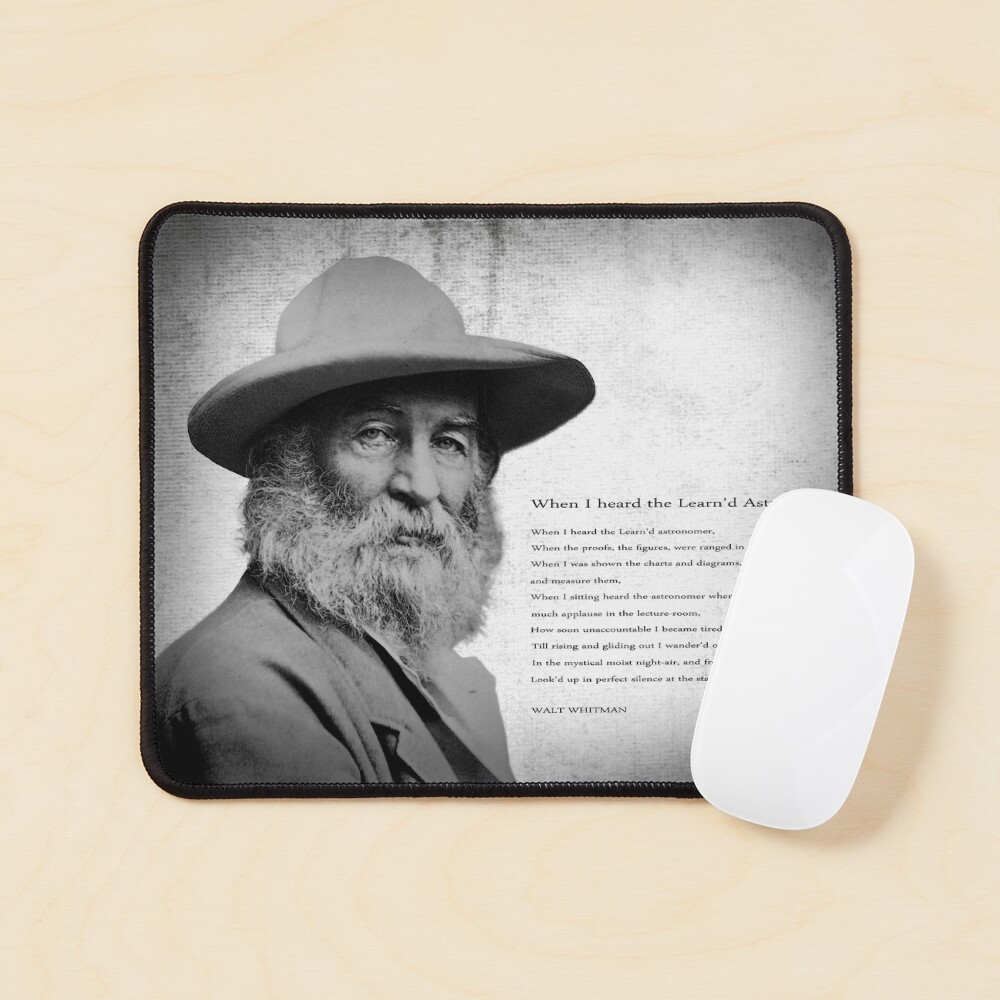 "When I Heard the Learn'd Astronomer Poem - Walt Whitman" Poster for ...