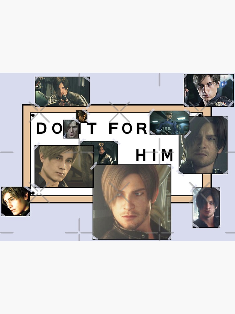 "Leon S Kennedy- Do it for Him" Sticker for Sale by shinichick39 ...