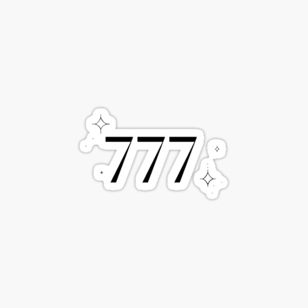 "777 STAR STICKER" Sticker for Sale by siennandlex | Redbubble