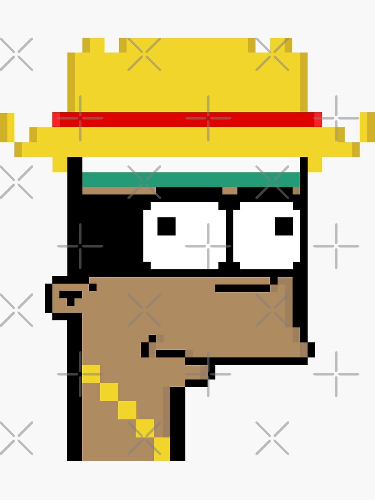 "Super Punks Club #249 Funny Shirt - pixel art - punk" Sticker for Sale ...