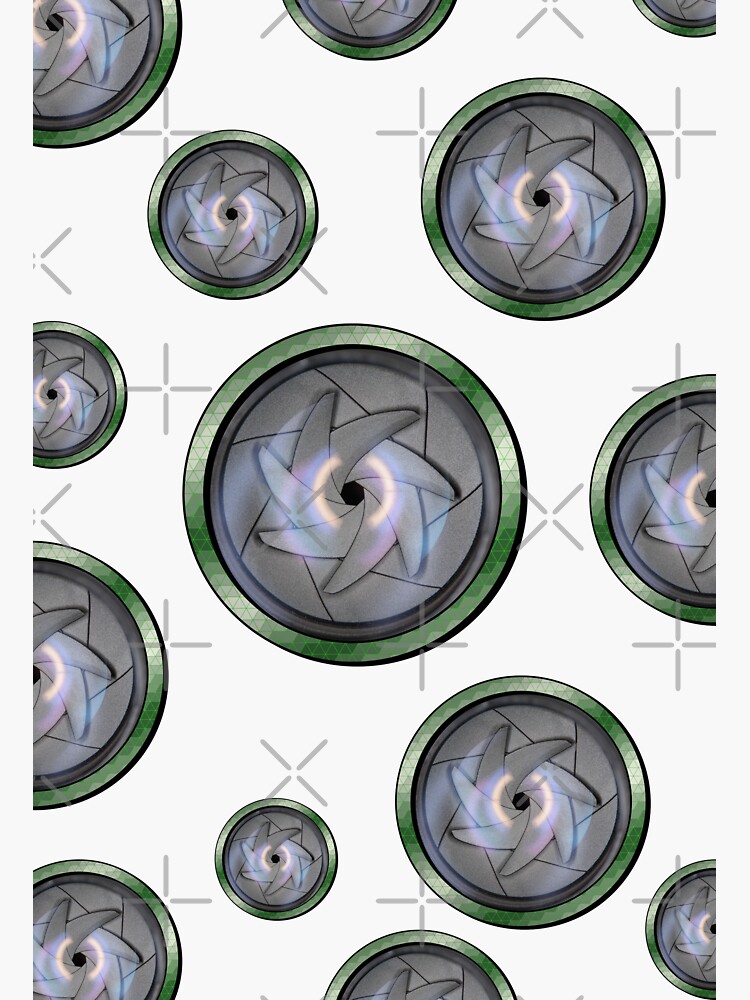 "Aperture Rings" Sticker for Sale by MJRVisualArts | Redbubble