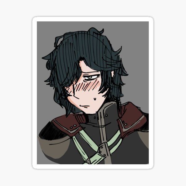 "Pouts in Emo" Sticker for Sale by Xanderponders | Redbubble