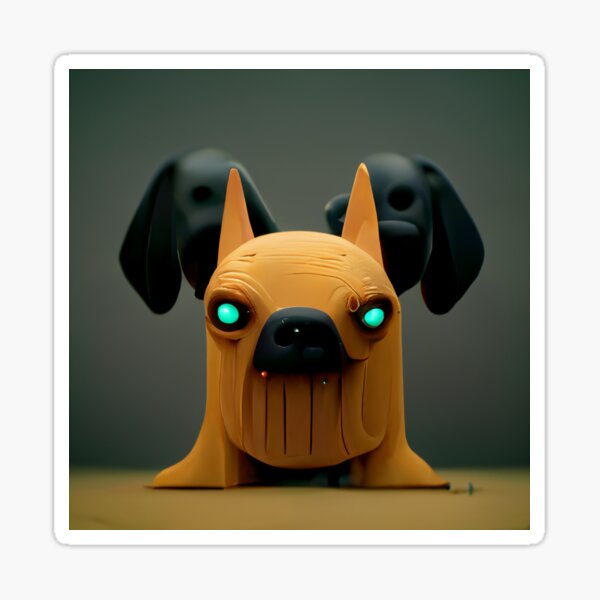 "Angry Doggo" Sticker for Sale by TheCensoredBois | Redbubble