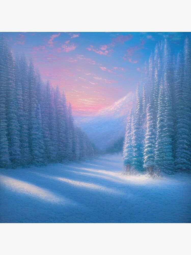 "Ethereal Landscape Winter 34 " Art Print for Sale by OneiroArt | Redbubble