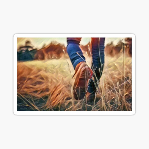 "Walking in Nature" Sticker for Sale by MalbajShop | Redbubble