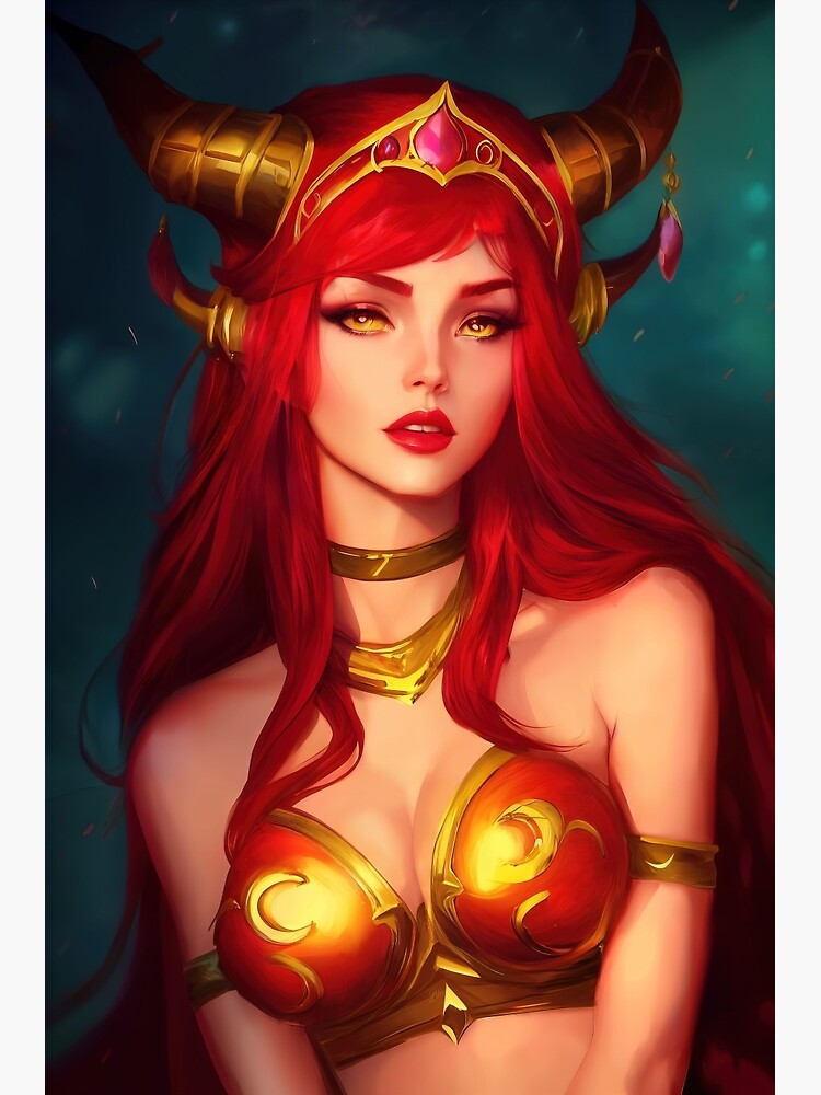 Sexy Dragon Queen Poster For Sale By Stenobi Redbubble