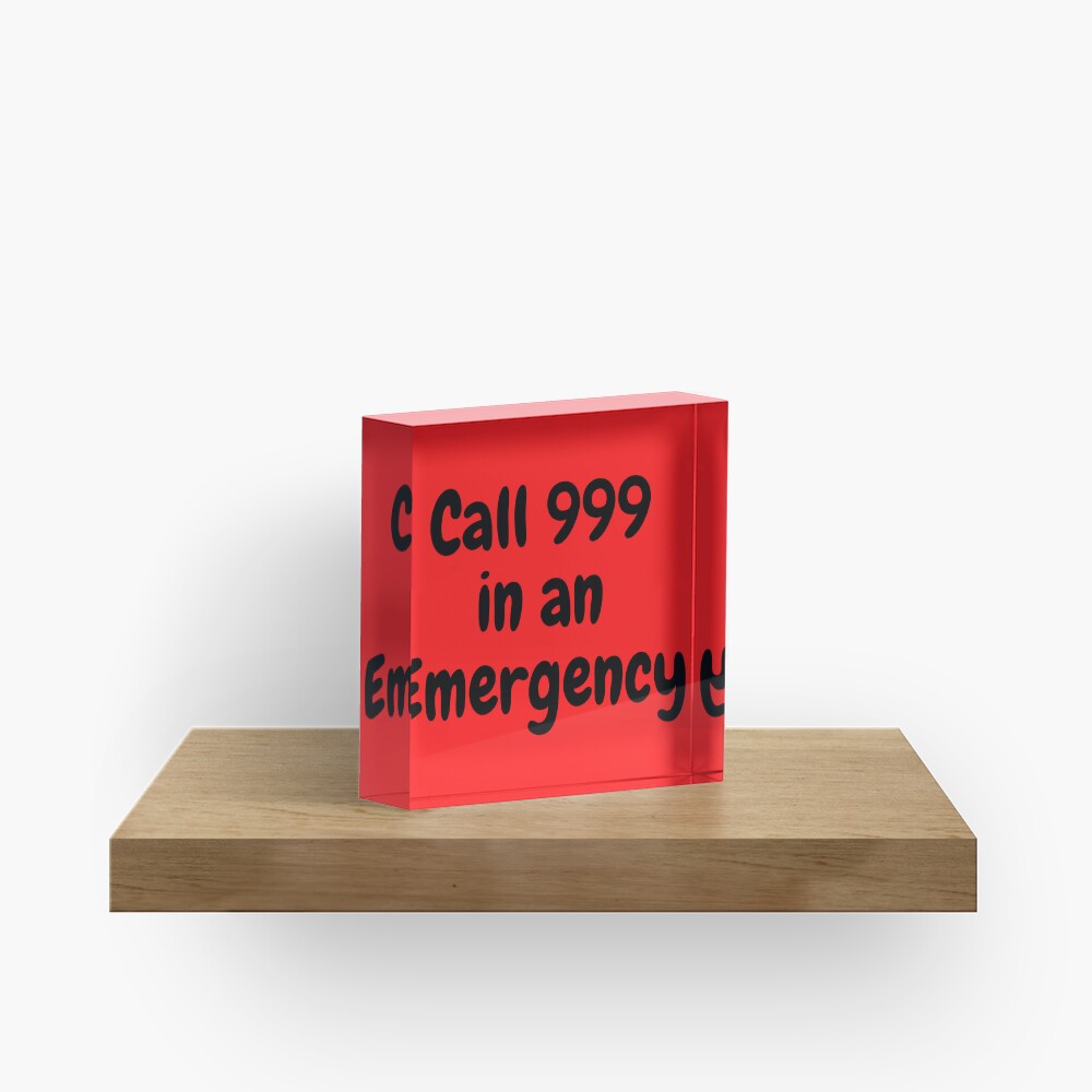 "999 Emergency number UK" Poster for Sale by Louise Rouse | Redbubble