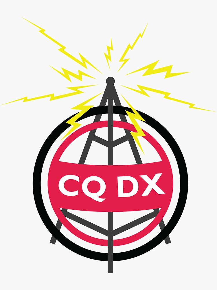 "CQ DX - Amateur Radio Long Distance Contact" Sticker for Sale by Icom ...