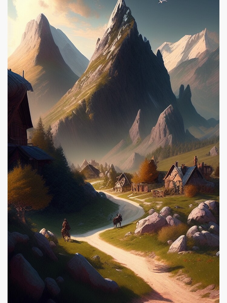 "Dungeons and Dragons Beautiful Landscape" Sticker for Sale by ...